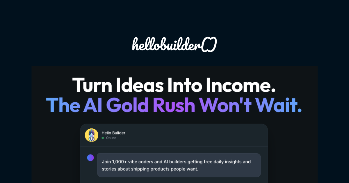 AI Builder Resources | HelloBuilder